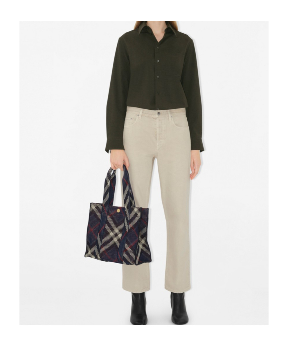 BURBERRY Burberry Check Pattern Tote Bag